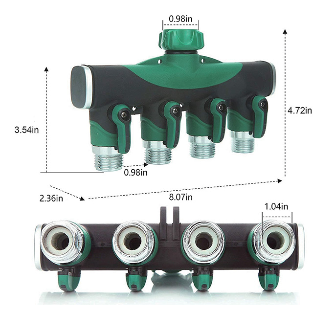 4-Way Water Tap Spliter GT7221 from China manufacturer - Hantechn